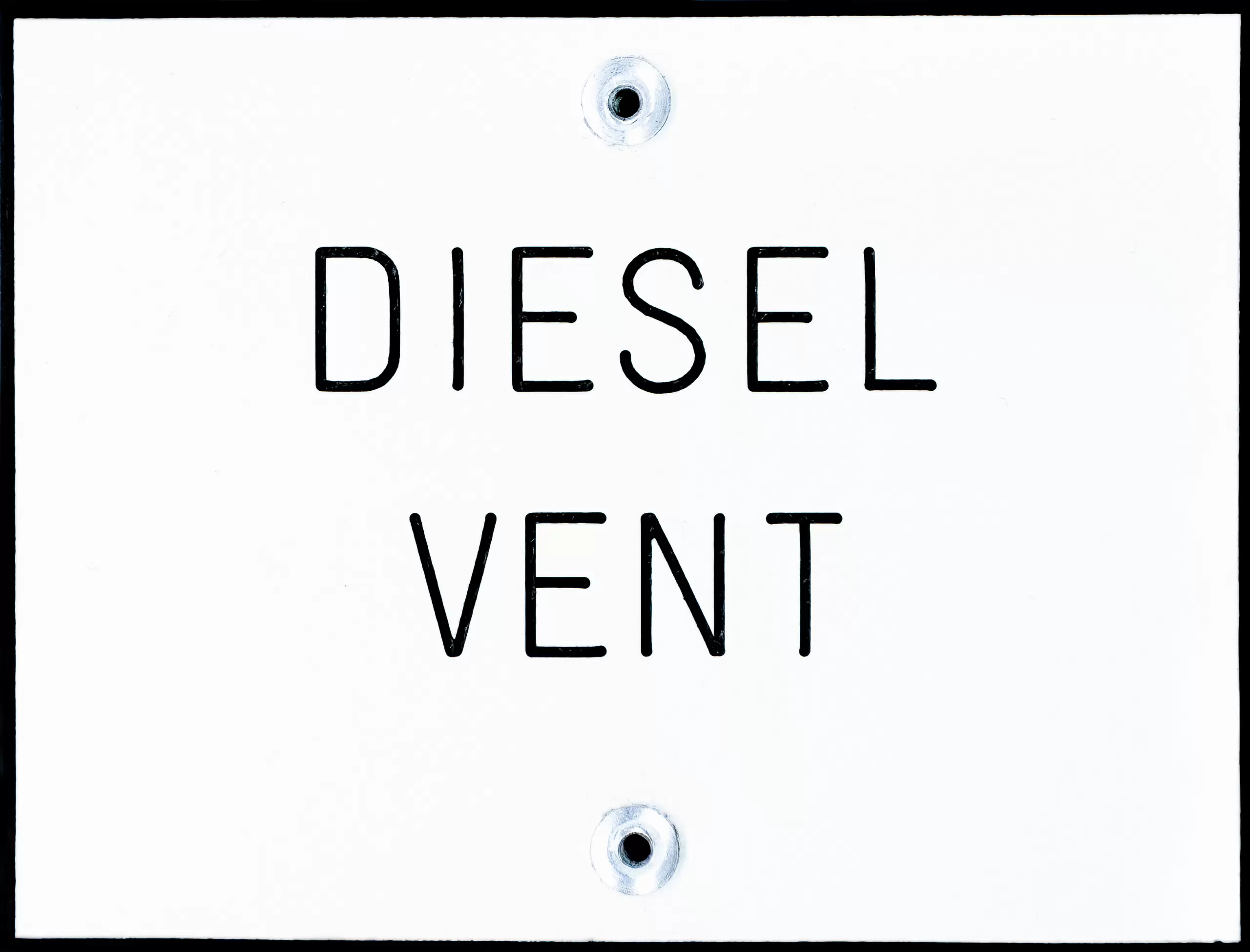 Diesel Vent Sign