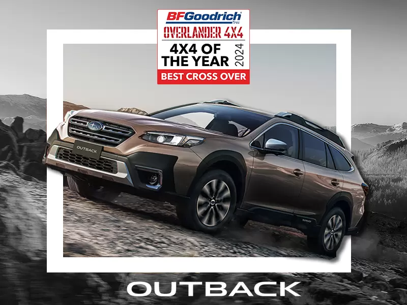 Subaru Outback is awarded with Best Crossover from Overlander 4x4