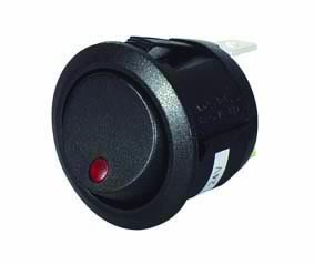 Durite 0-531-02 Switch Rocker Round On/Off Blue LED 12/24 volt bg1 ...
