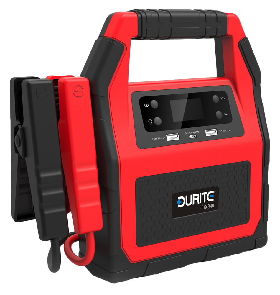 Durite 0-649-40 12/24V Jump Starter 42,000mAH Li-Polymer Battery. Bx1 ...