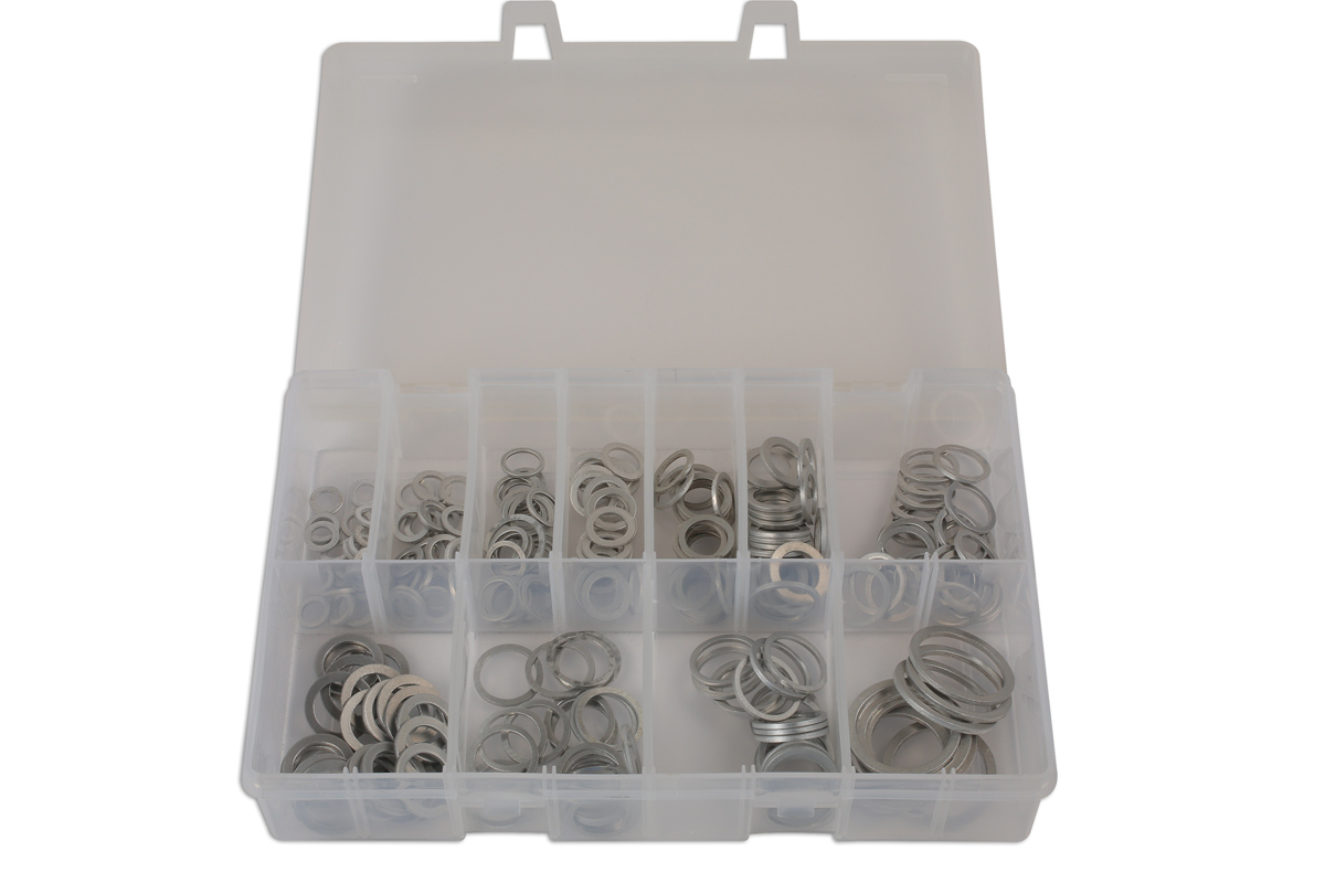 Connect - 31896 - Assorted Aluminium Washers Box 260pc | 5018341318963
