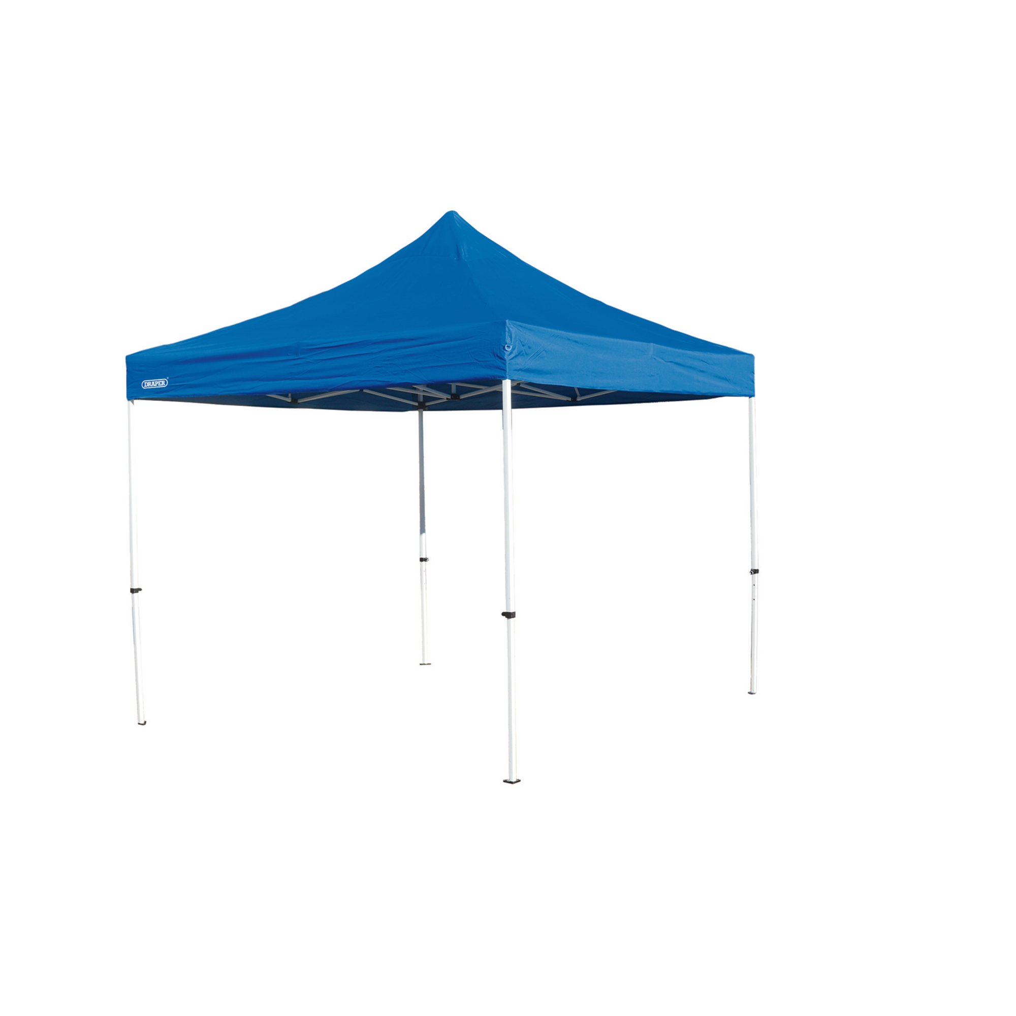Draper Tools - 76942 - Folding Gazebo, 3 x 3m, Blue | 5010559769421