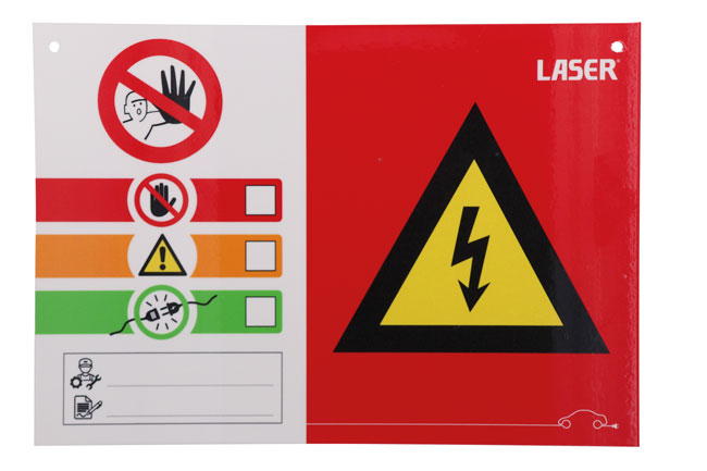 Laser Hybrid/EV Warning Signs 3pc Hybrid/EV Warning Signs 84