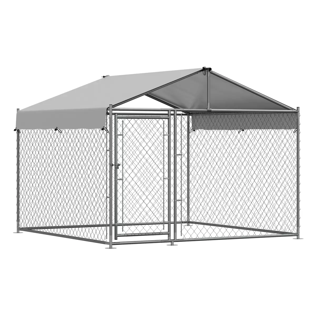 Sealey DG281 Dellonda Galvanised Steel Dog Kennel with Roof Cover ...