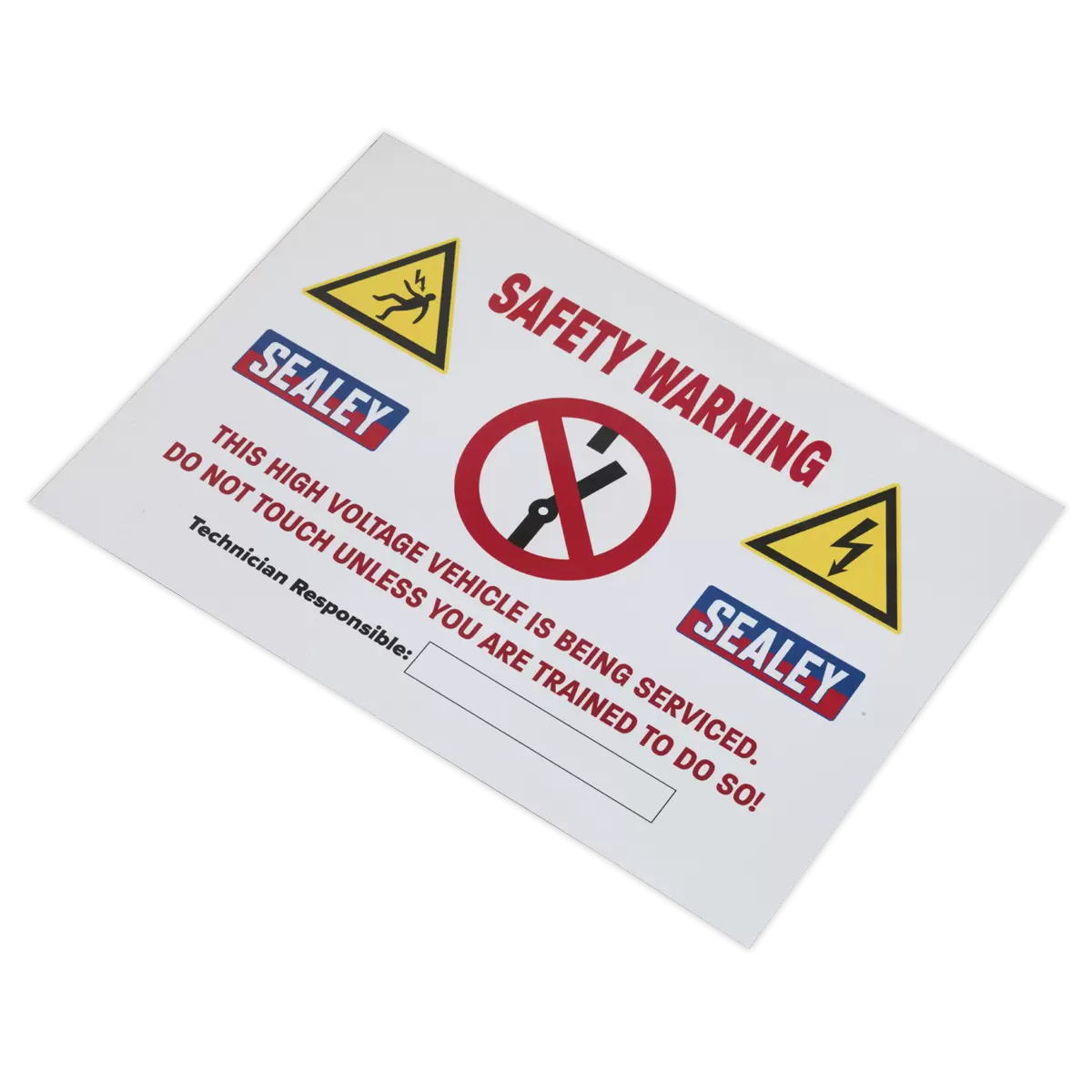 Sealey HYBRIDSIGN Hybrid/Electric Vehicle Warning Sign | WorkshopPing