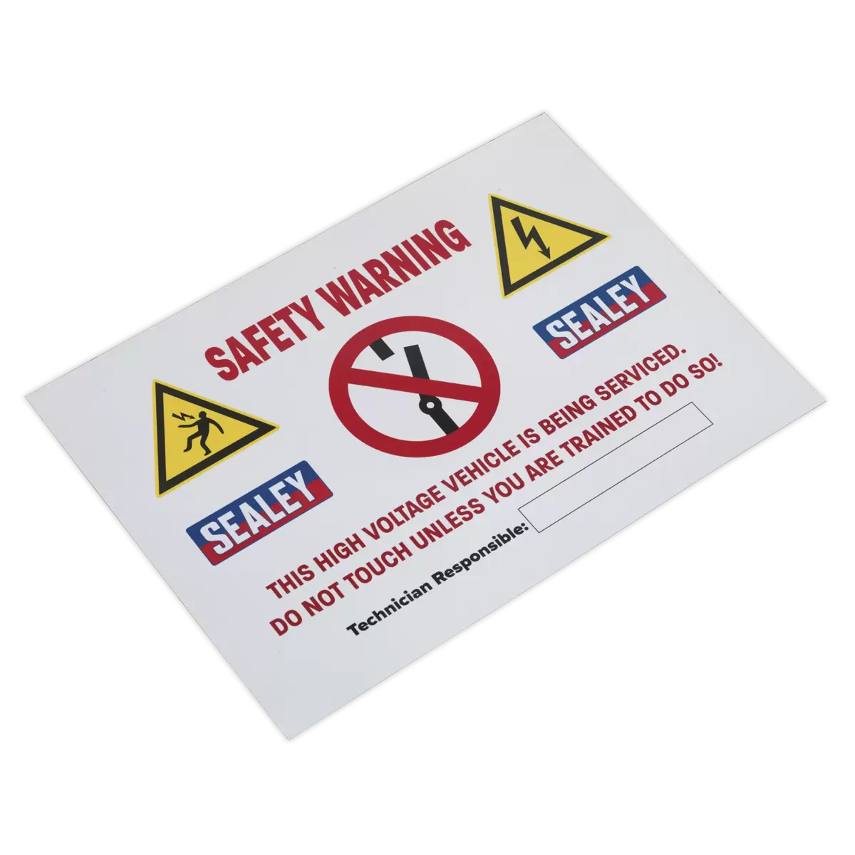 Sealey HYBRIDSIGN Hybrid/Electric Vehicle Warning Sign