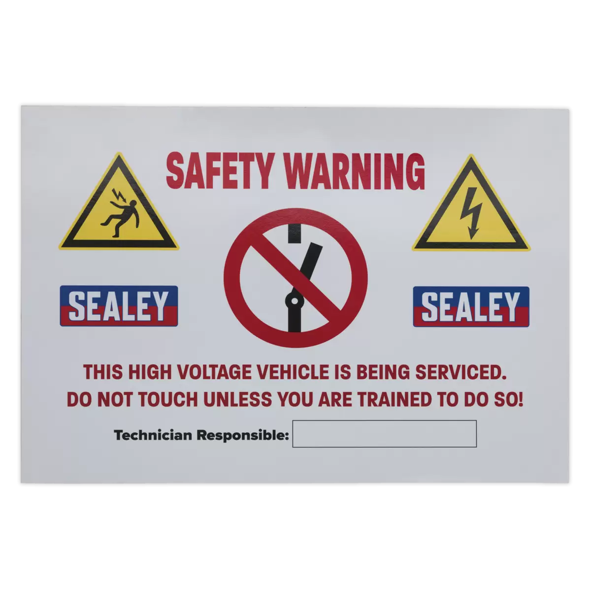 Sealey HYBRIDSIGN Hybrid/Electric Vehicle Warning Sign