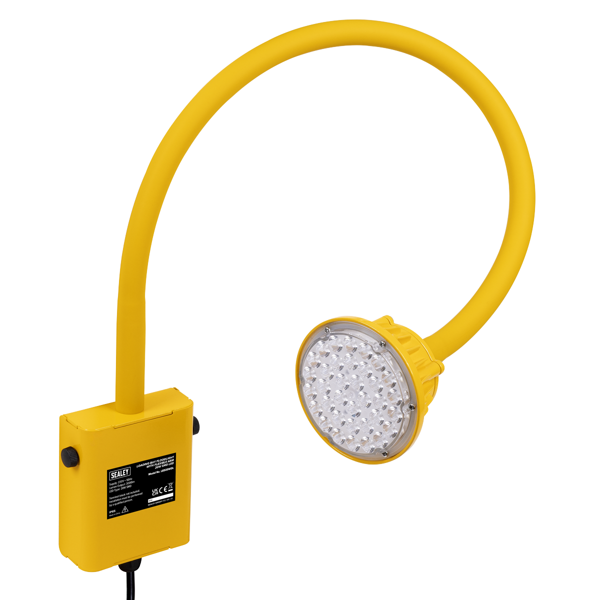 Sealey LED20WDL Loading Bay Floodlight with Flexible Arm | WorkshopPing