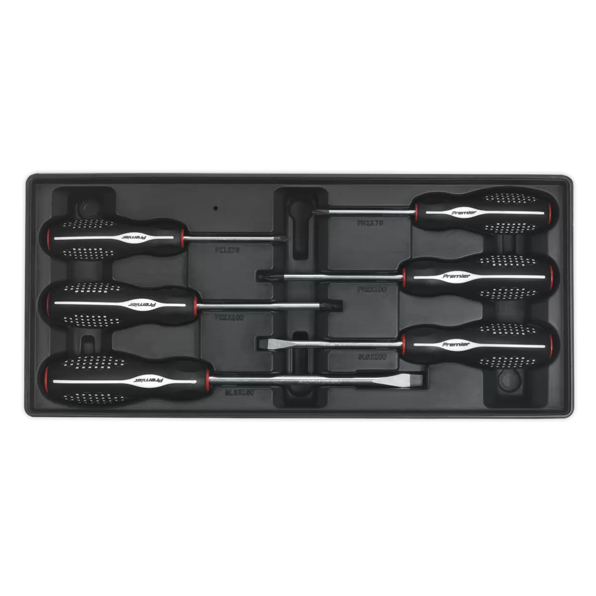 Sealey - TBT14 - Premier Screwdriver Set with Tool Tray 6pc | 5051747333819